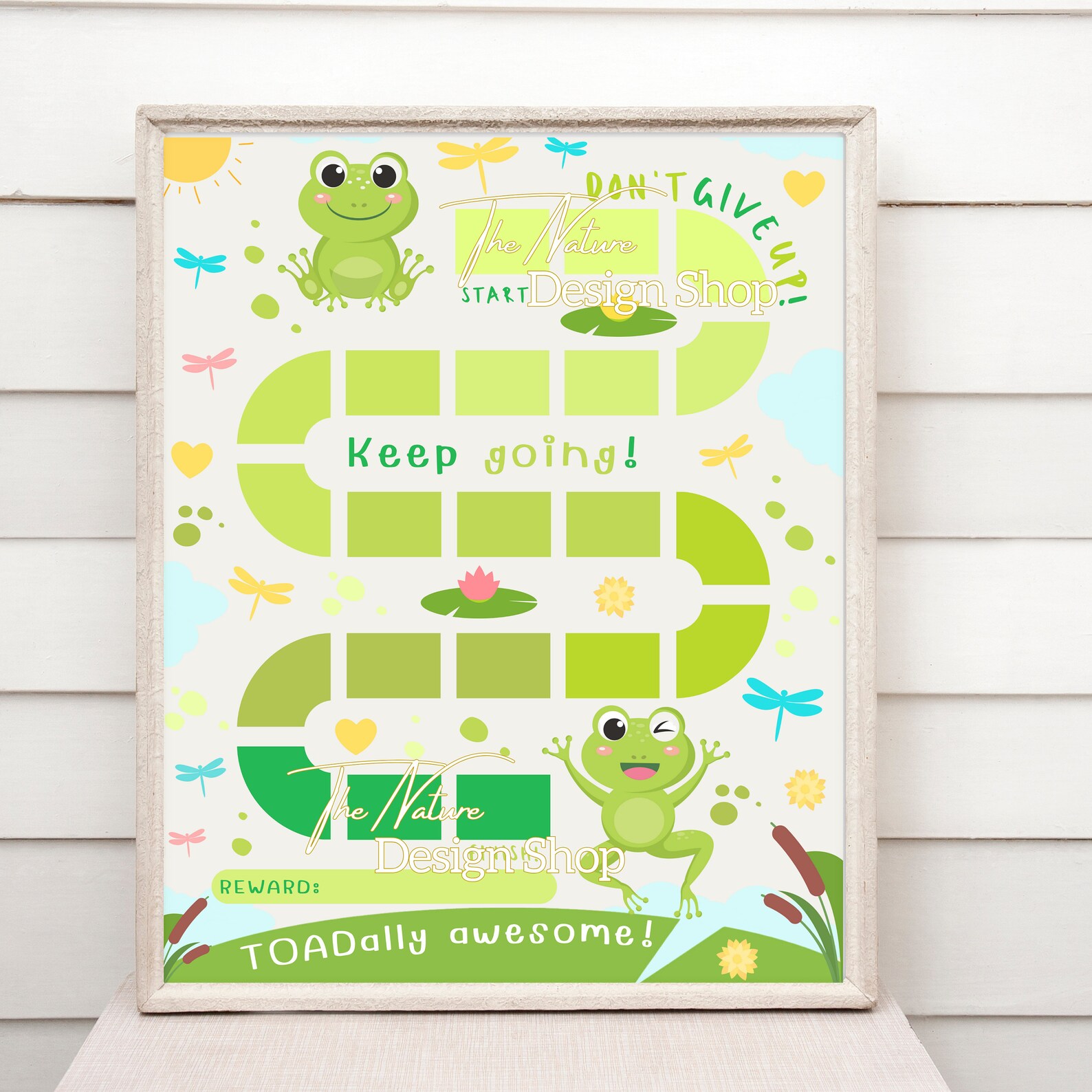 Baby Frog Reward Chart for Kids Daily Routine Chart Children Chore ...