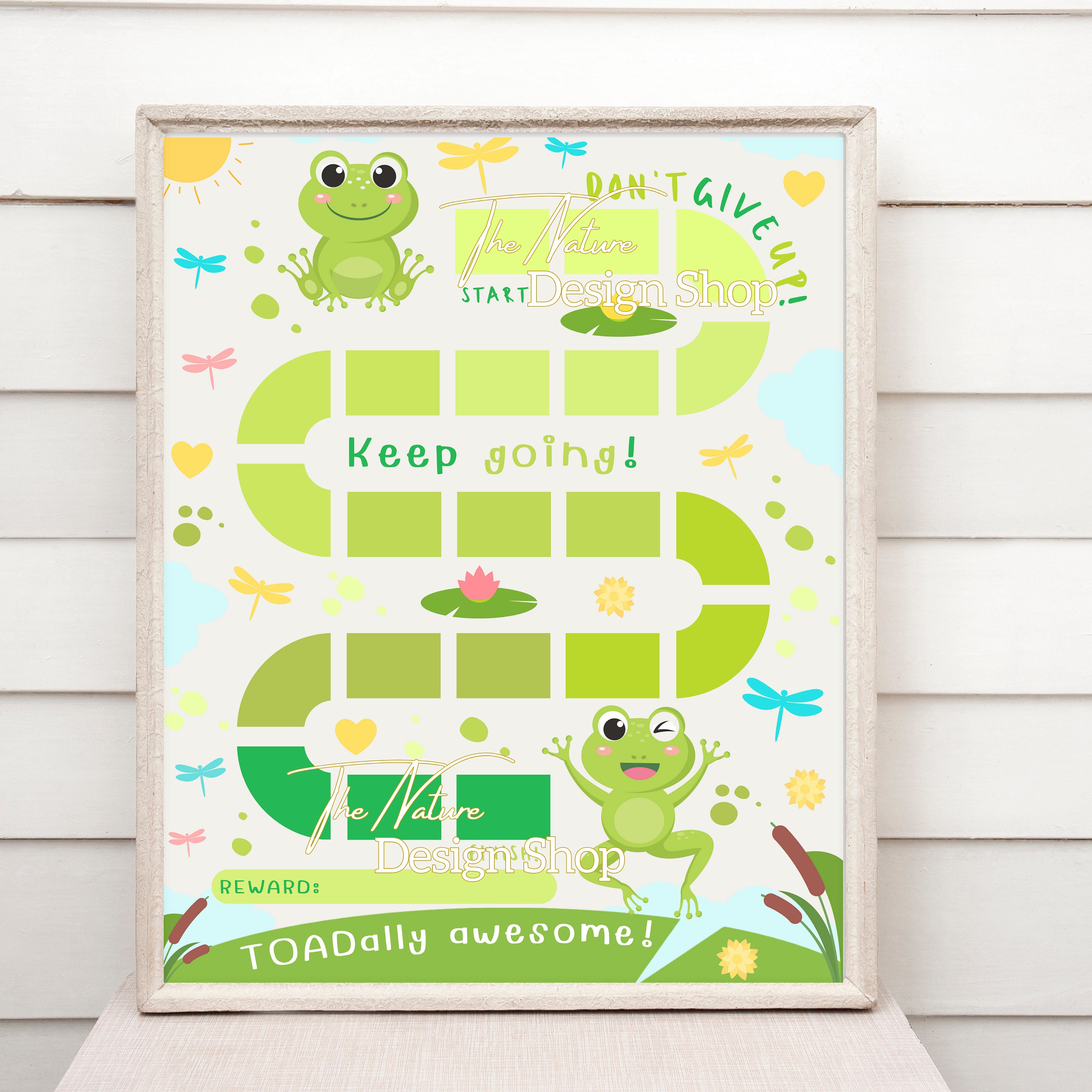 Baby Frog Reward Chart for Kids Daily Routine Chart Children Chore ...