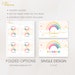 Editable Rainbow Food Label Tent Card Rainbow Name Tag Rainbow Place ...