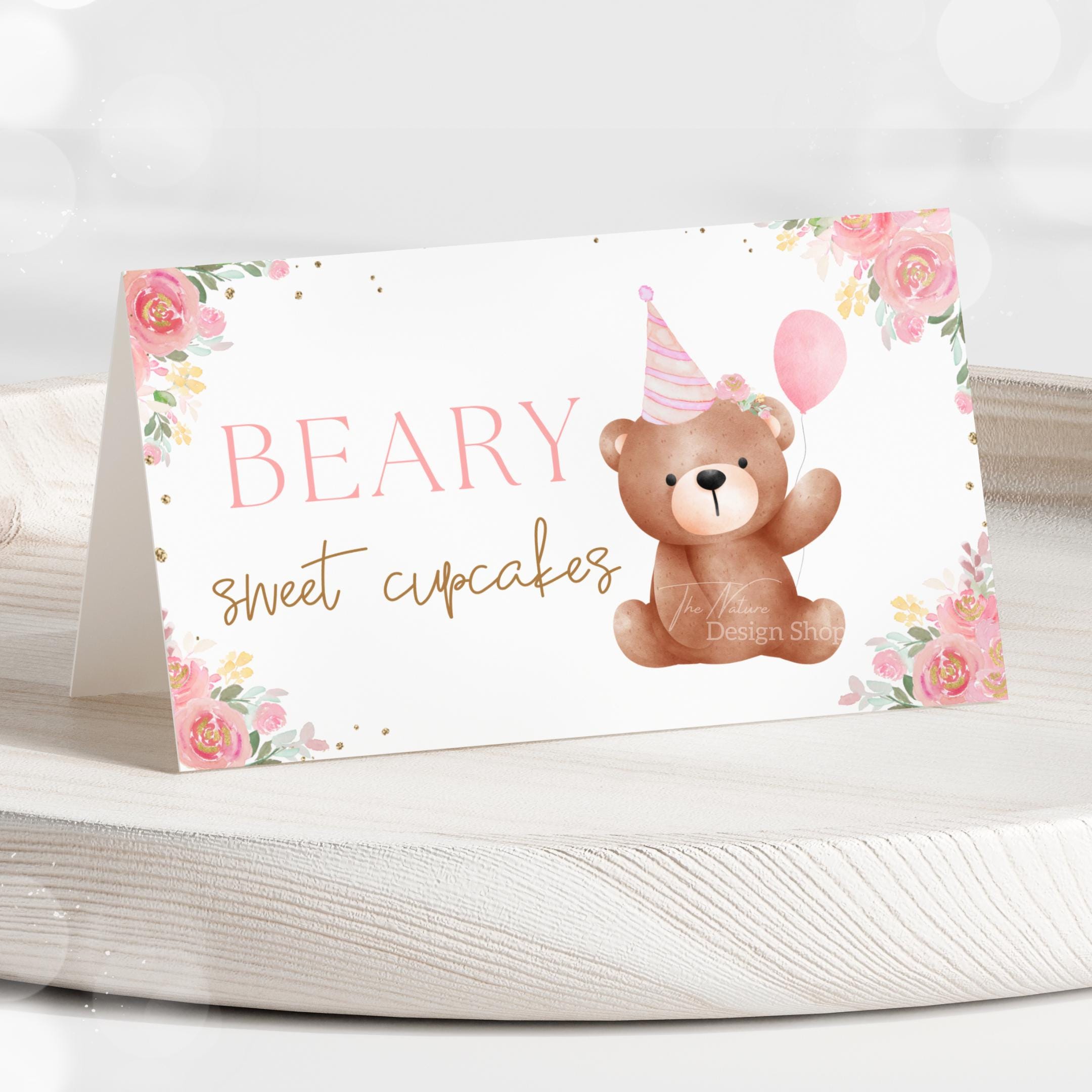 Teddy Bear Food Labels Bear Birthday Name Tags Teddy Bear Name Sign ...