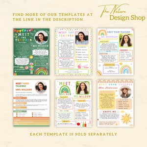 Meet the Teacher Editable Template Teacher Kindergarten Letter Template ...