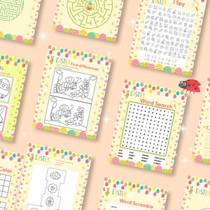 Easter Activity Bundle for Kids Easter Games Printable Family Easter ...