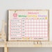 Kids Money Chart Kids Pocket Money Chart Earn Money Chore Chart for ...