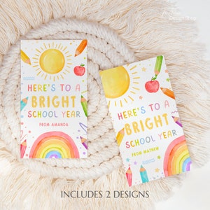 Editable Back to School Tag First Day of School Treat Tag School Gifts ...