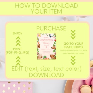 Capybara Birthday Invitation Editable Capybara Party Invite - Etsy