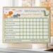 Editable Animals Reward Chart for Kids Daily Routine Chart Kids Chore ...