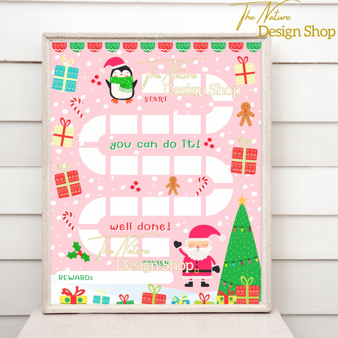 Christmas Reward Chart for Kids Christmas Routine Chart Kids - Etsy