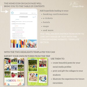 School Trip Itinerary Template Teachers Digital Planner School Trip ...