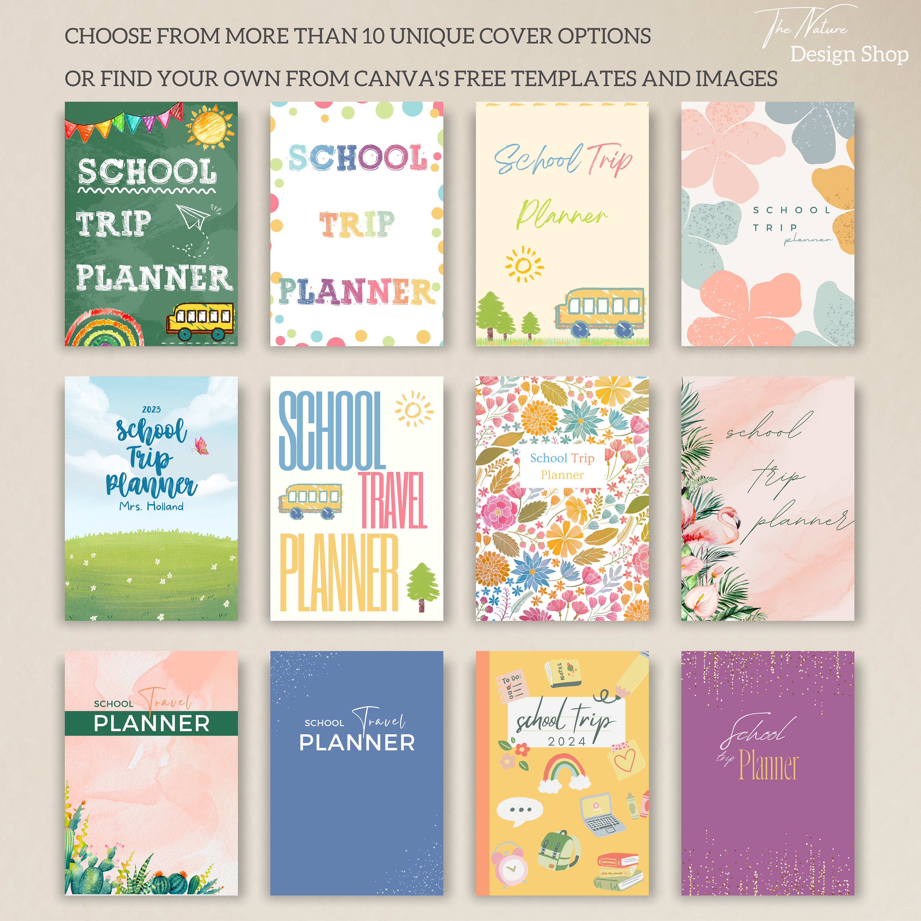 School Trip Itinerary Template Teachers Digital Planner School Trip ...