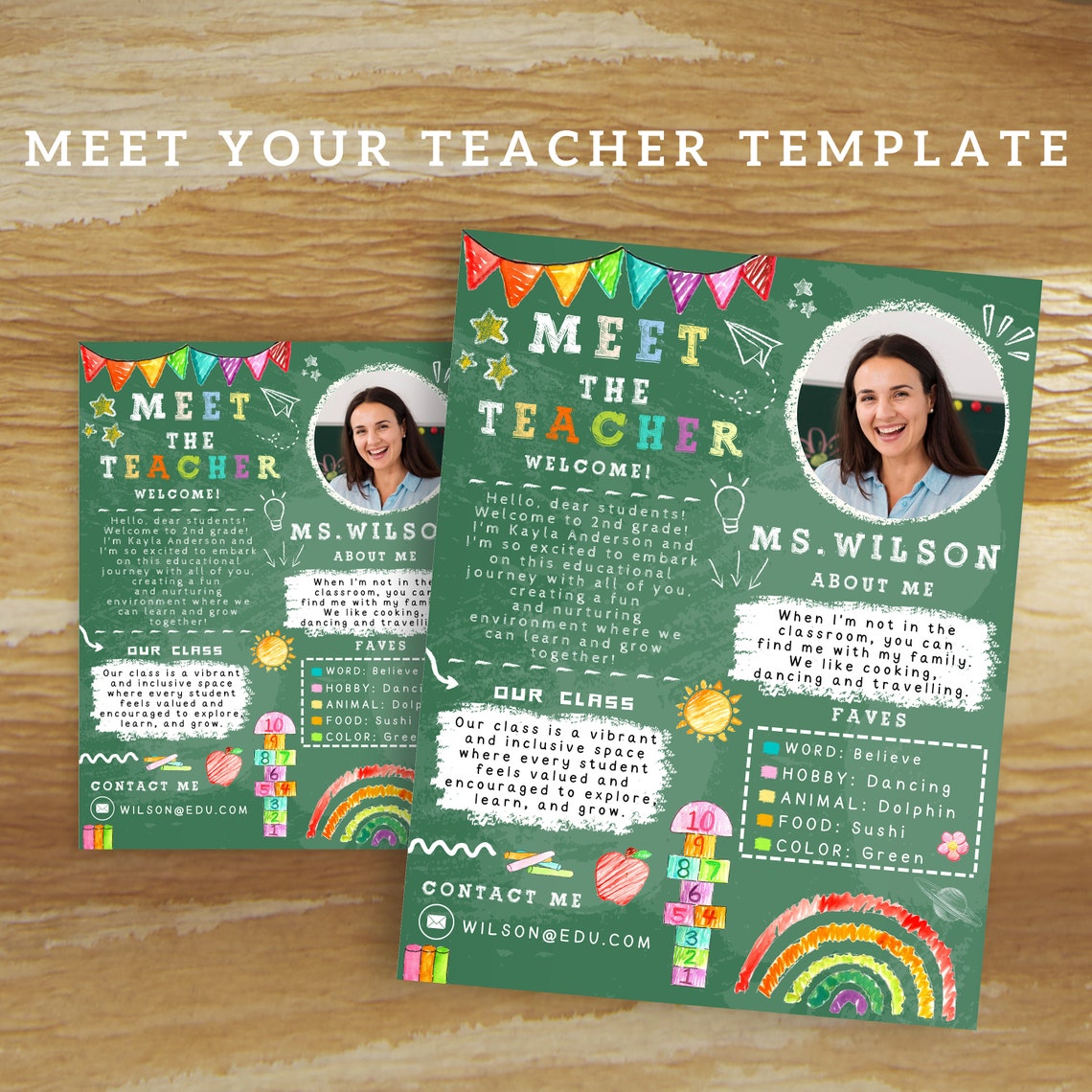 Meet the Teacher Editable Template Teacher Kindergarten Letter Template ...