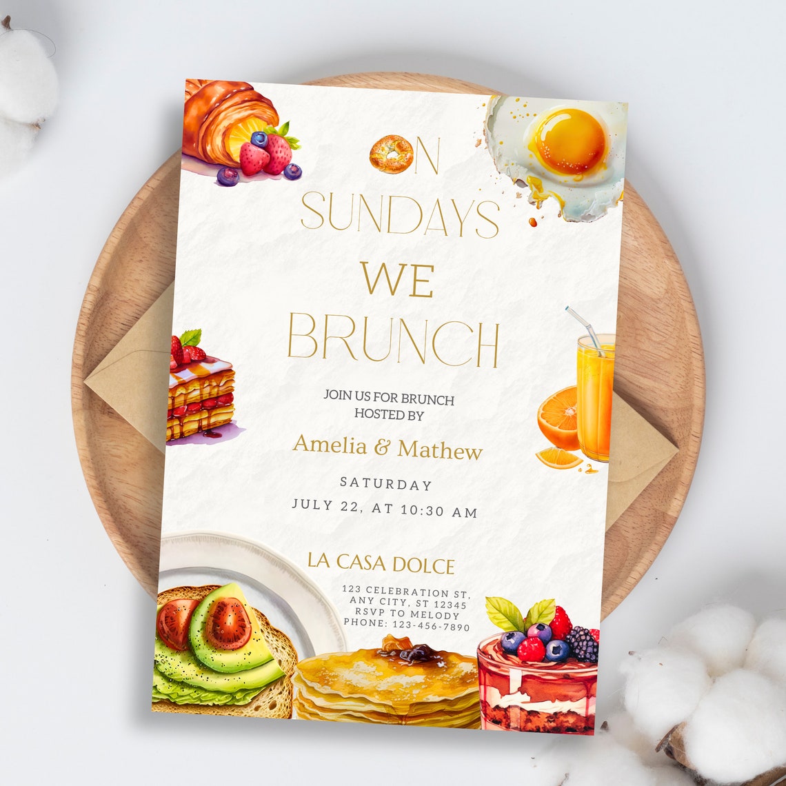 Brunch Invitation on Sundays We Brunch Flyer Seventeen and - Etsy