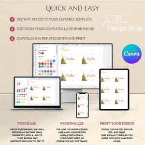 Editable Christmas Name Tag Template Christmas Name Label Name Card ...