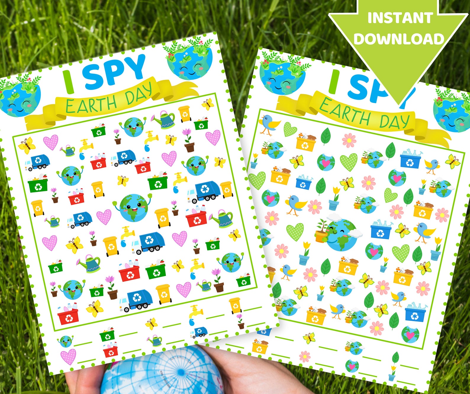 I Spy Earth Day Game Kids Earth Day Printable Earth Day - Etsy