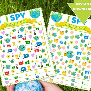 I Spy Earth Day Game Kids Earth Day Printable Earth Day Activity Kids ...