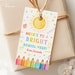 Teacher Gift Tag Back to School Gift Tag School Treat Tag School Gifts ...
