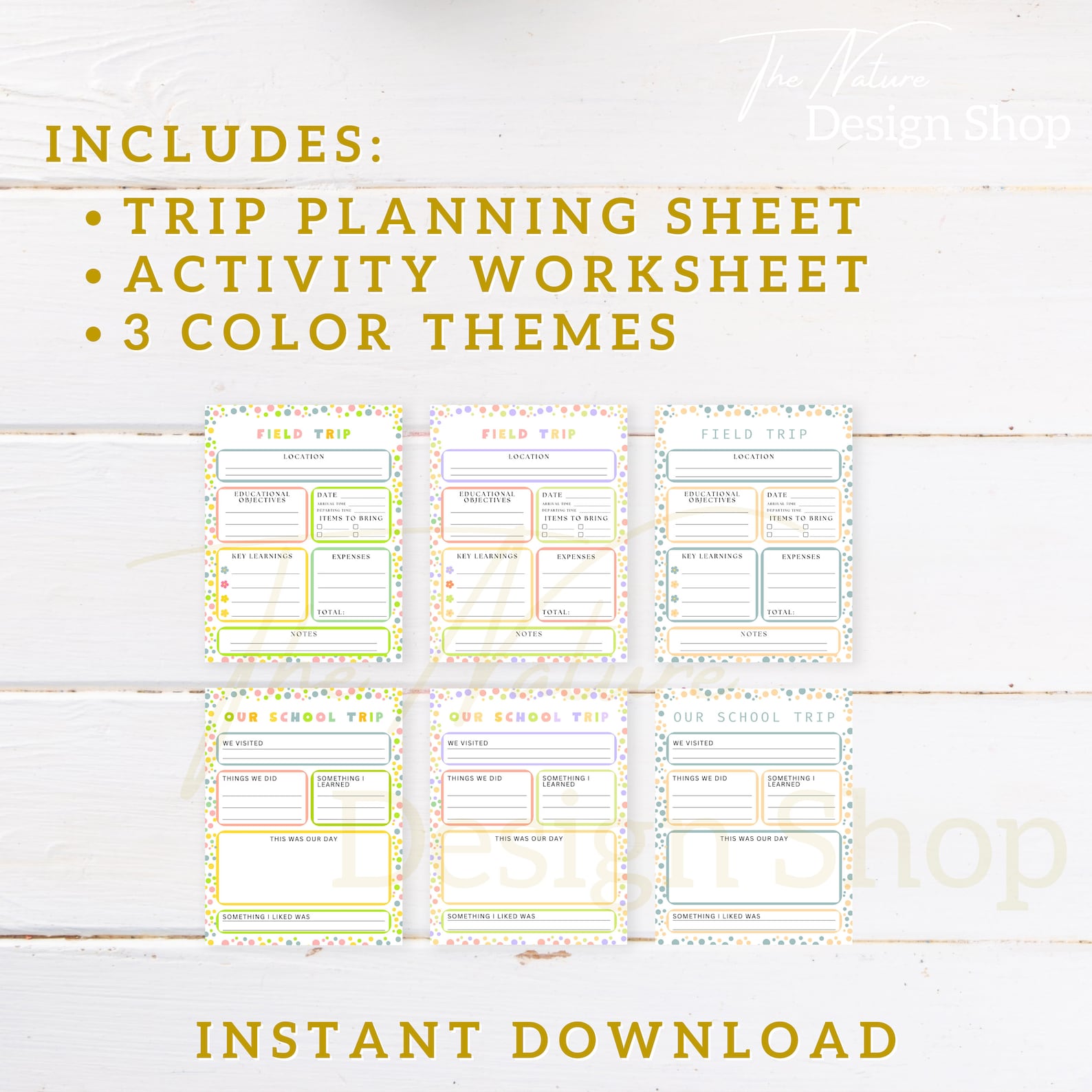 Field Trip Planner Field Trip Worksheet Field Trip Report Field Trip ...