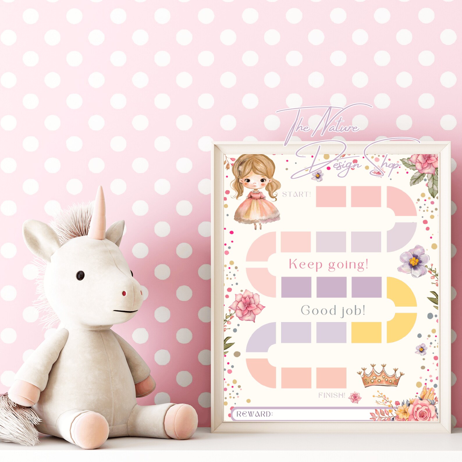 Princess Behavior Chart for Girls Daily Routine Chart Princess - Etsy