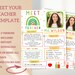 Meet the Teacher Editable Template Teacher Boho Rainbow Teacher Canva ...