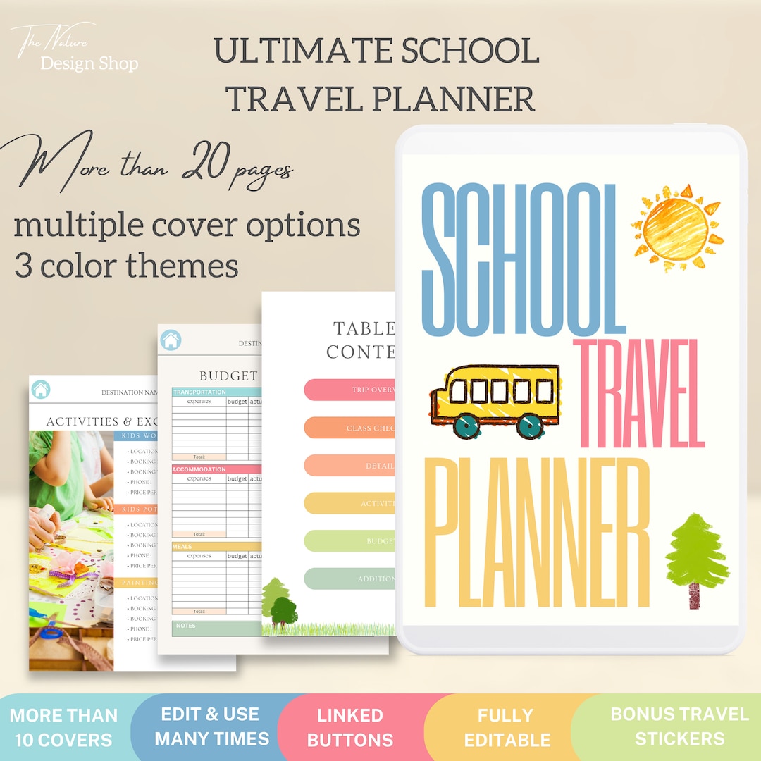 School Trip Planner Template School Trip Itineraries Template School ...