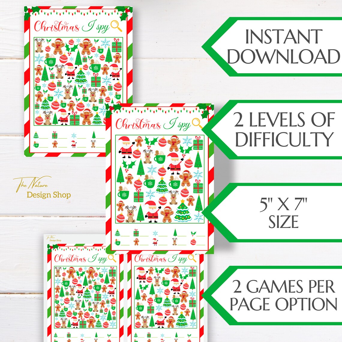 Christmas I Spy Game I Spy Christmas Sheets I Spy Christmas Game ...