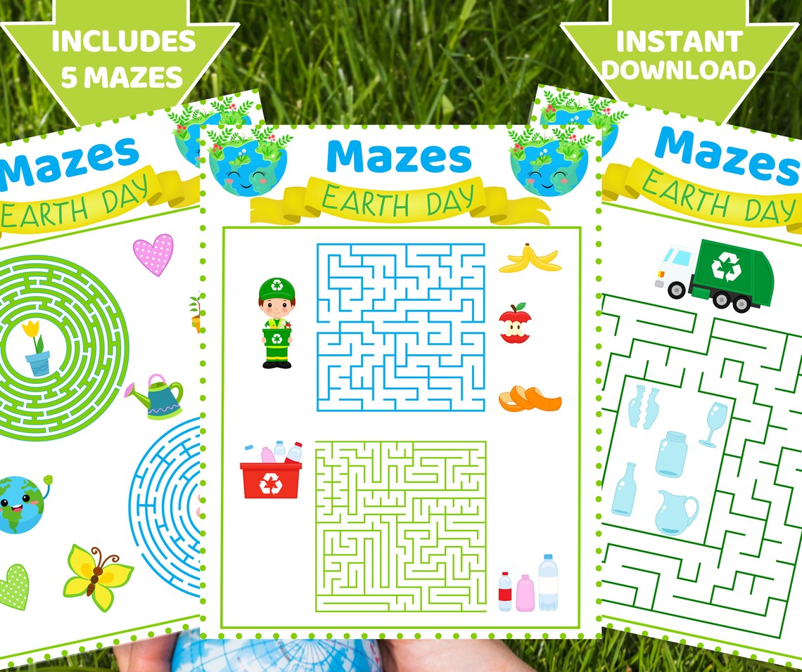 Earth Day Game Earth Day Msze Printable Games Kids Earth Day Activity ...