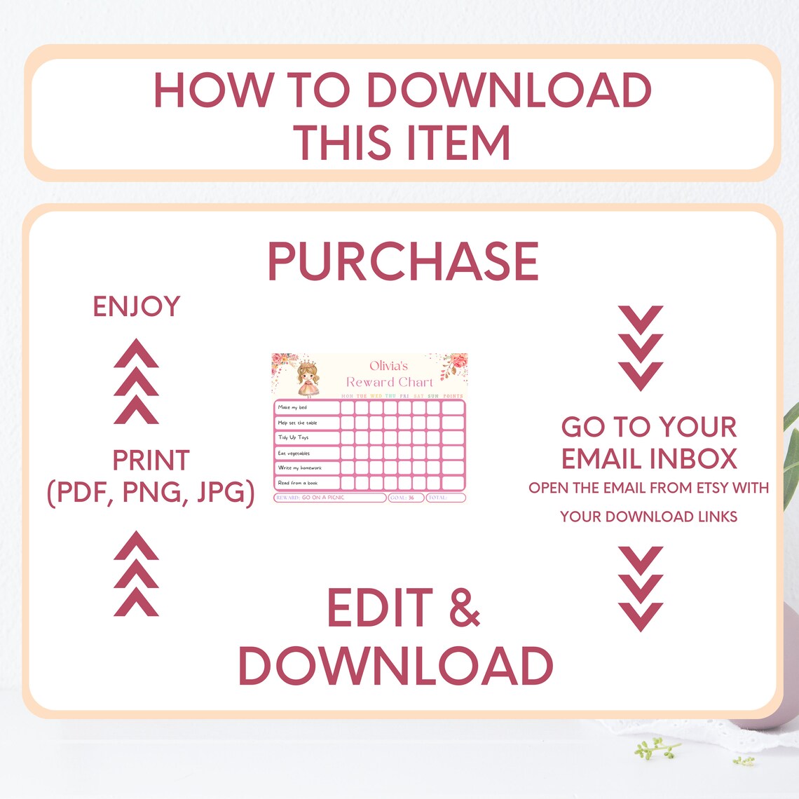 Editable Princess Reward Chart Girls Reward Chart Princess Behavior ...