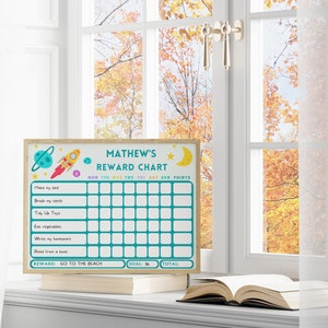 Editable Space Reward Chart Outer Space Reward Chart Boy Bed - Etsy