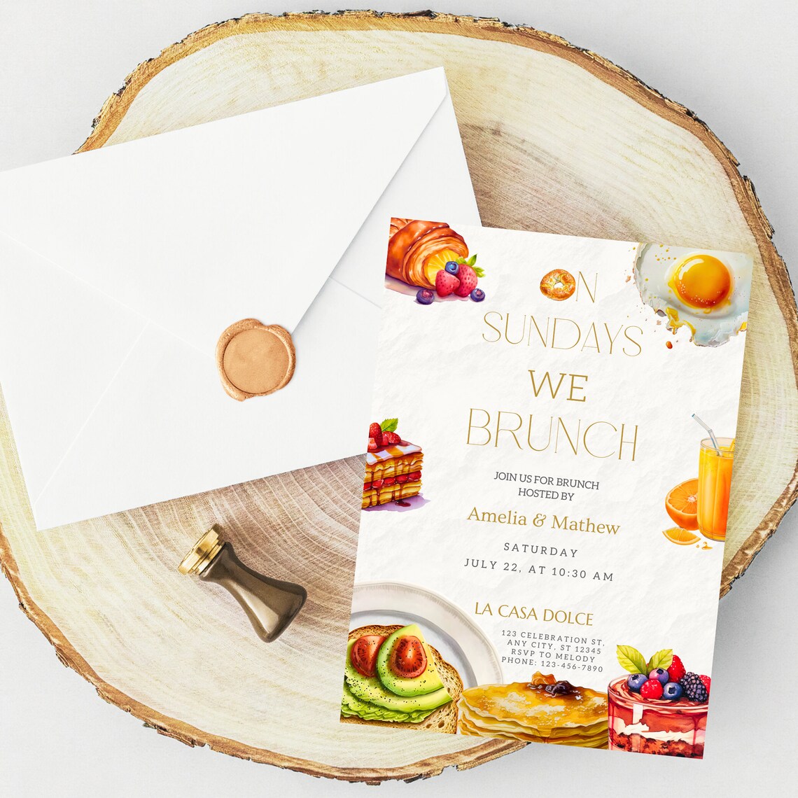 Brunch Invitation on Sundays We Brunch Flyer Seventeen and - Etsy