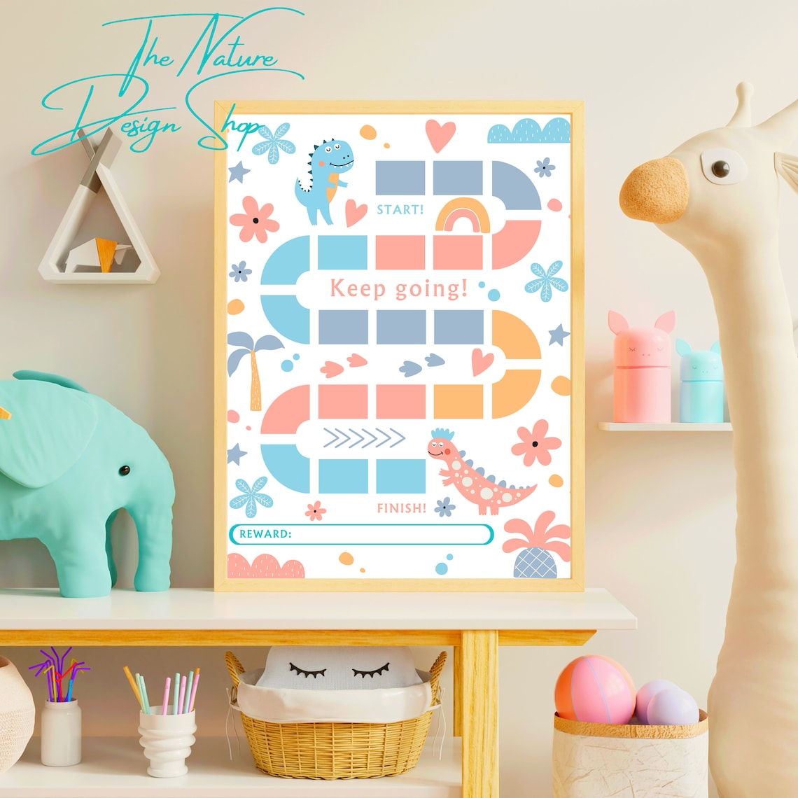 Dinosaur Reward Chart for Toddler Reward Chart Printable - Etsy