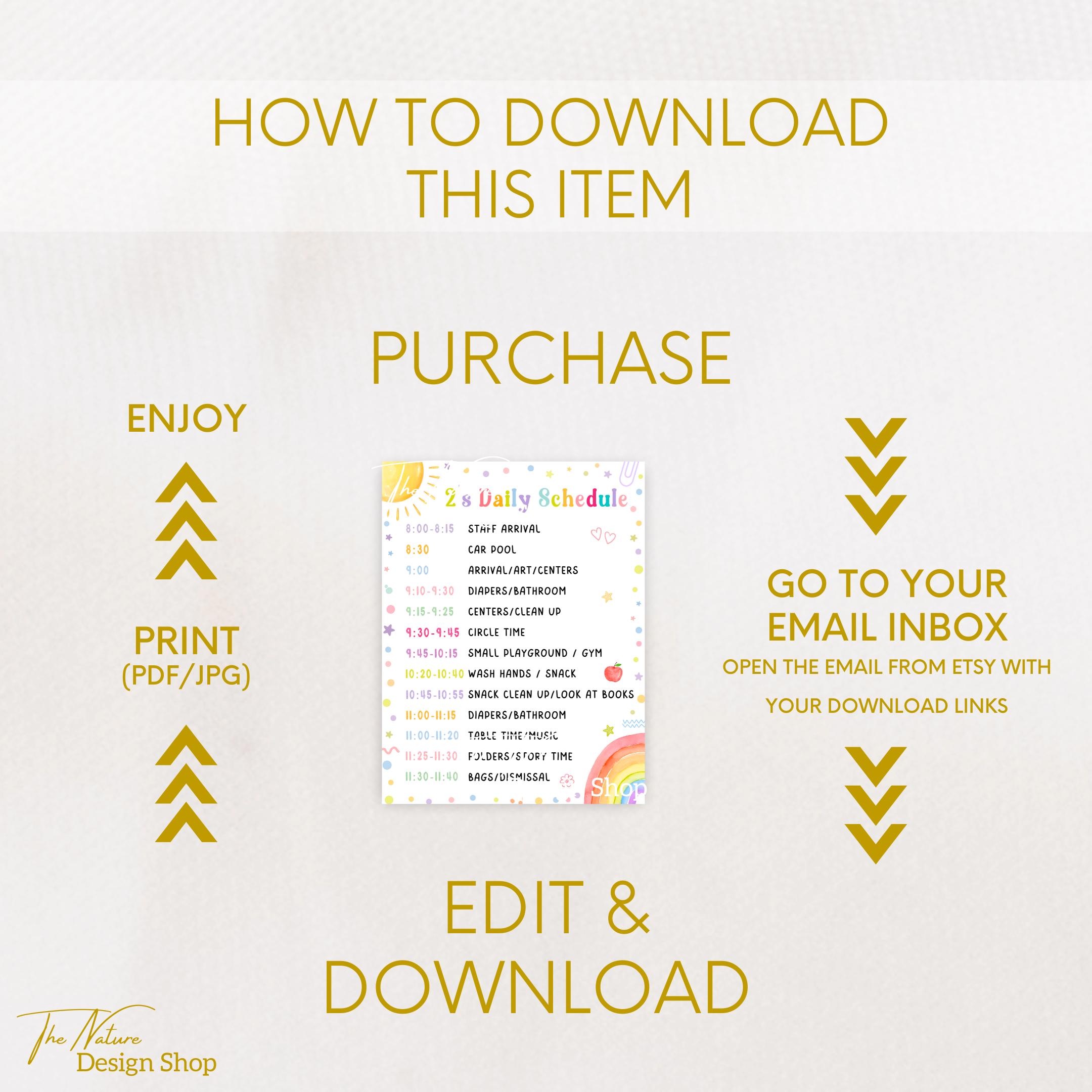 Editable Daily Schedule Template Preschool Teacher Daily Schedule ...