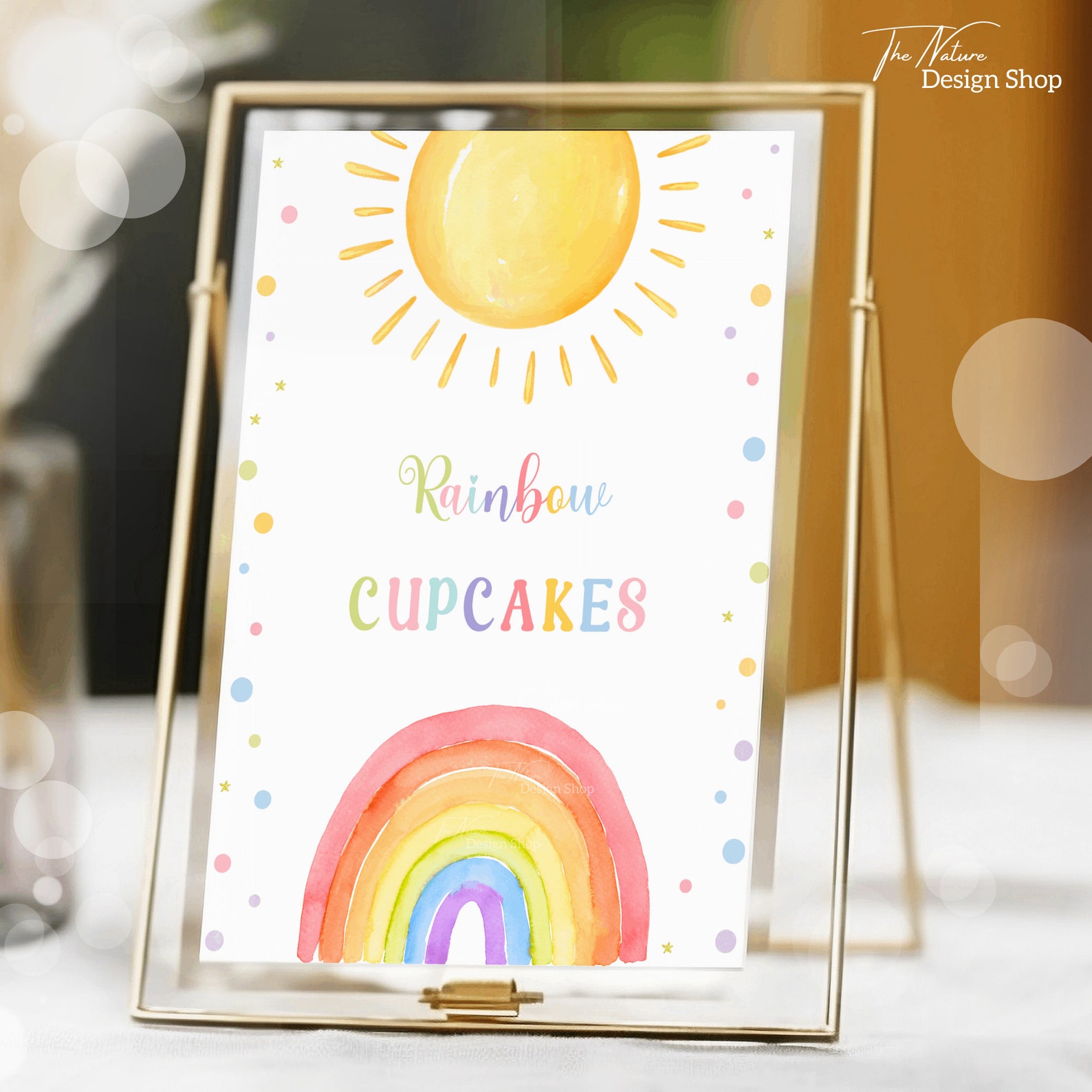 Editable Rainbow Welcome Sign Birthday Welcome Sign Rainbow Birthday ...