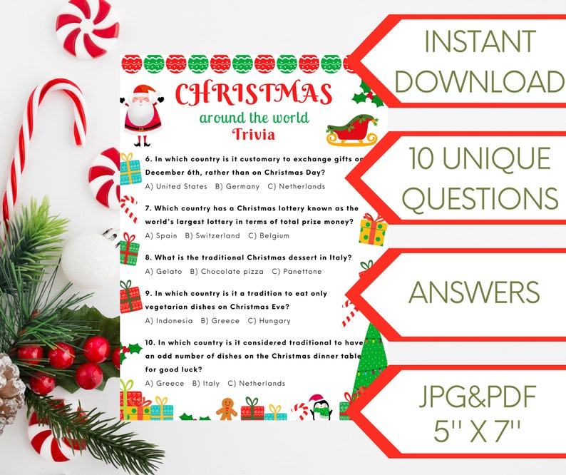 Christmas Game Xmas Game Christmas Party Printable Games Christmas ...