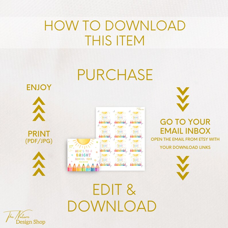 Editable Back to School Tag First Day of School Treat Tag School Gifts ...