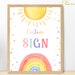 Editable Rainbow Welcome Sign Birthday Welcome Sign Rainbow Birthday ...