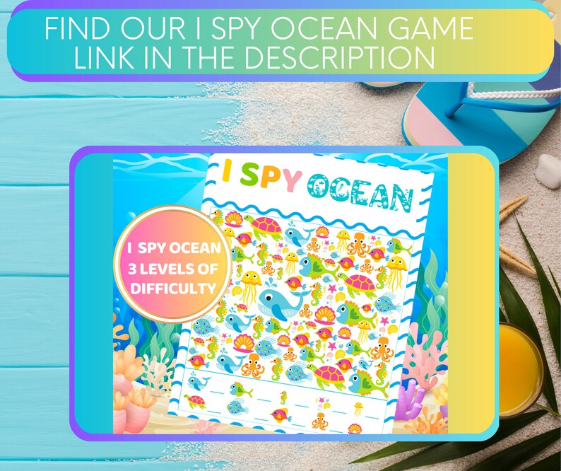 Under the Sea Birthday Bingo Ocean Party Bingo Game Kids Ocean Games ...
