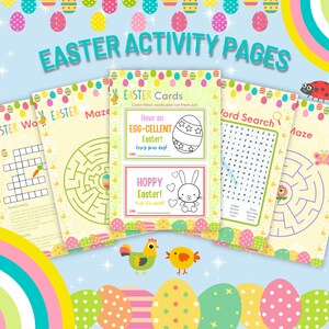 Easter Activity Bundle for Kids Easter Games Printable Family Easter ...