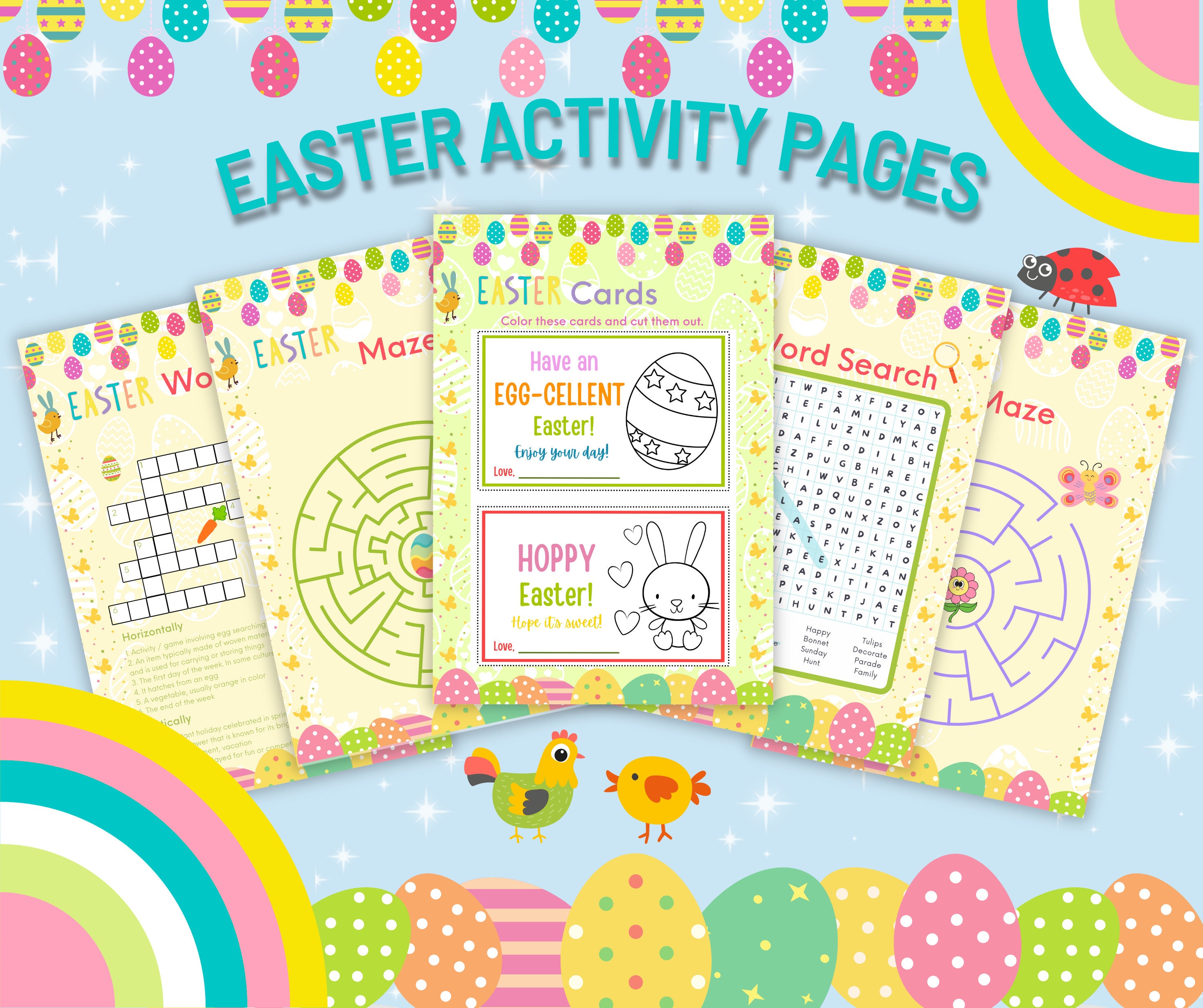 Easter Activity Bundle for Kids Easter Games Printable Family Easter ...