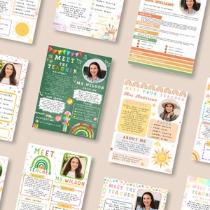 Meet the Teacher Template Bundle Meet the Teacher Kindergarten Letter ...