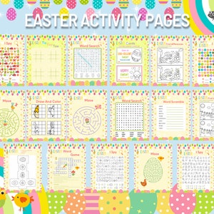 Easter Activity Bundle for Kids Easter Games Printable Family Easter ...