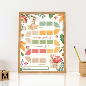 Bunny Reward Chart for Toddler Reward Chart Printable Toddler Potty ...