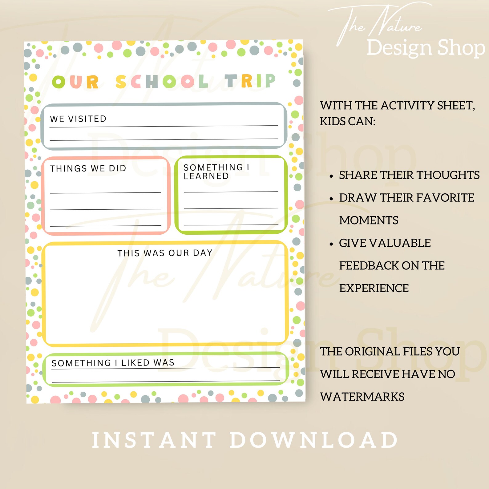 Field Trip Planner Field Trip Worksheet Field Trip Report Field Trip ...