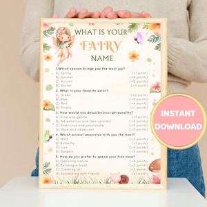 What is Your Fairy Name Fairy Birthday Game Whimsical Birthday Ideas ...
