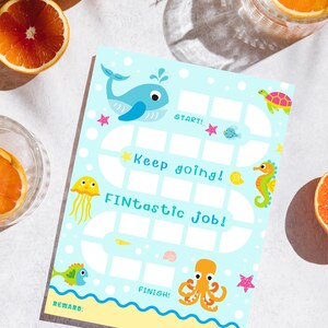 Under the Sea Reward Chart for Kids Daily Routine Chart Children Chore ...