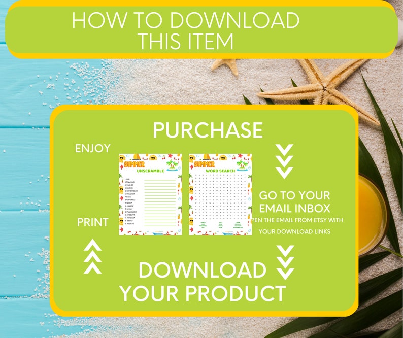 Summer Games Kids Unscramble Word Search Summer Activities Kids Summer ...