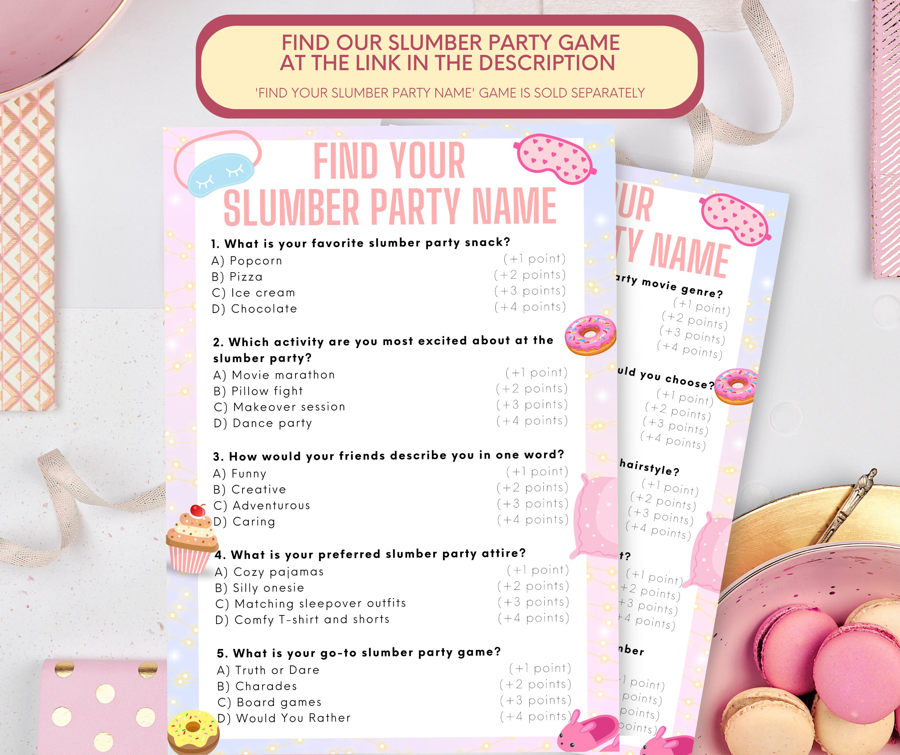 Slumber Party Invitation Slumber Party Squad 10th Birthday Invitation ...