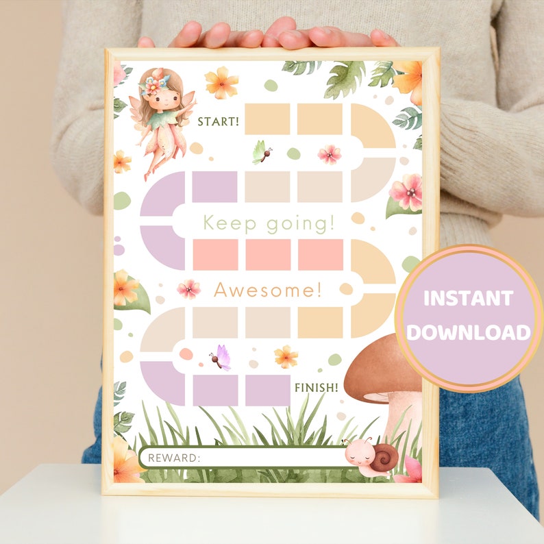 Fairy Reward Chart for Girls Daily Routine Chart Kids Chore Chart Kids ...