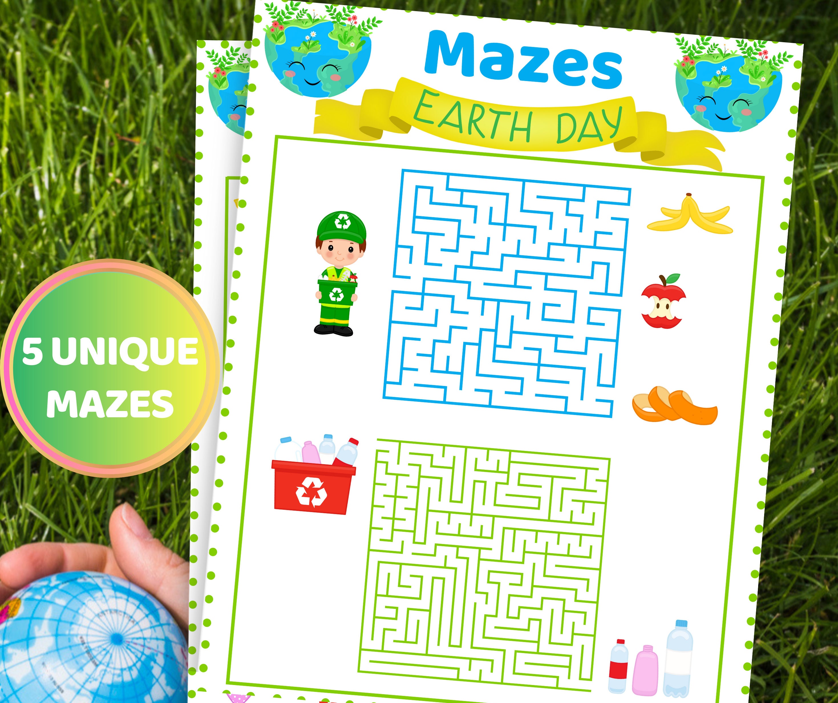 Earth Day Game Earth Day Msze Printable Games Kids Earth Day Activity ...