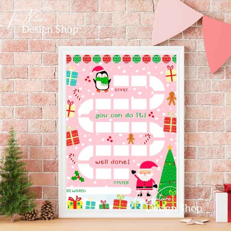 Christmas Reward Chart for Kids Christmas Routine Chart Kids Chore ...