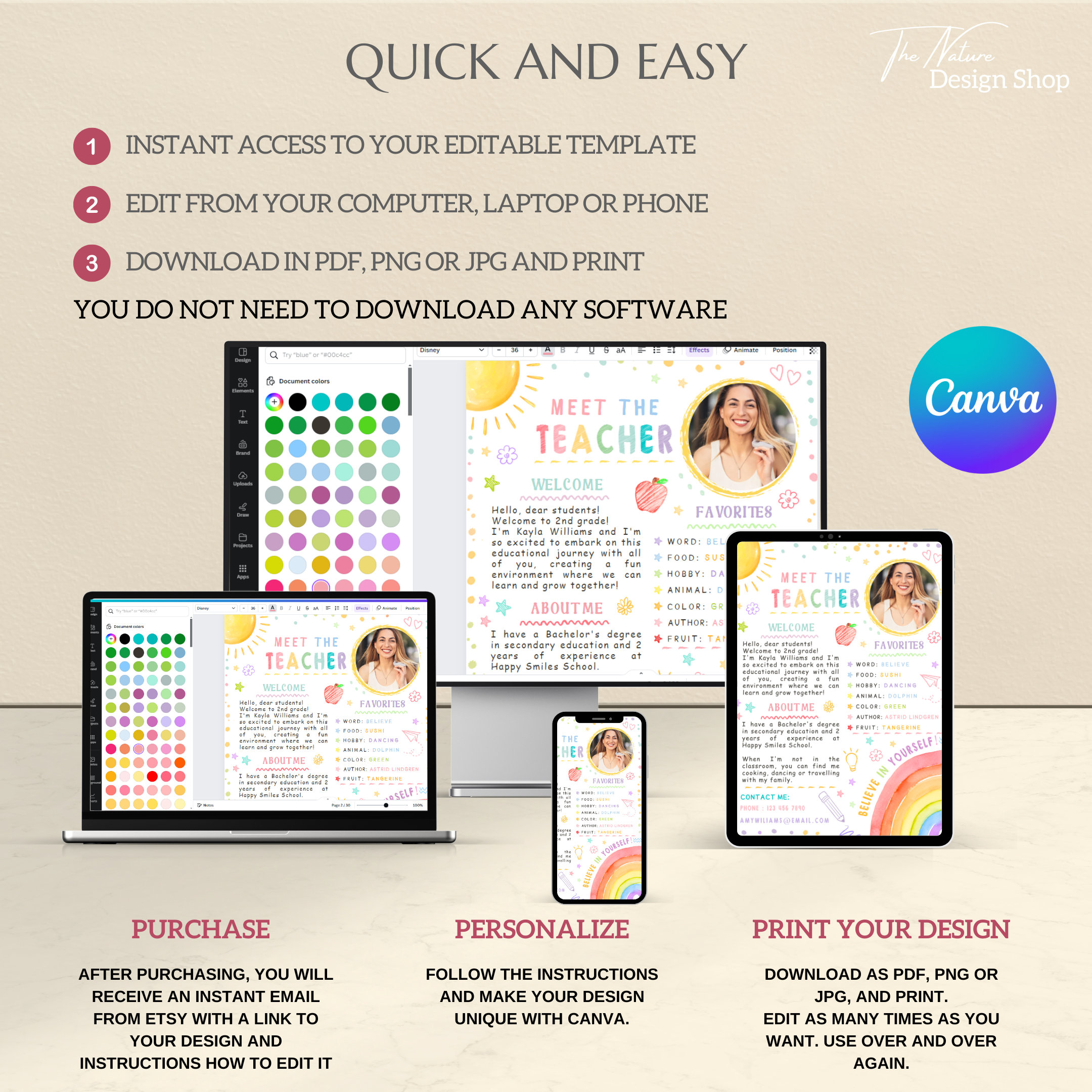 Meet the Teacher Template Meet Theteacher Kindergarten Letter Meet the ...