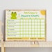 Editable Frog Reward Chart for Kids Daily Routine Chart Boys Chore ...